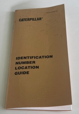 1996 Caterpillar Identification Number Location Guide Booklet | eBay