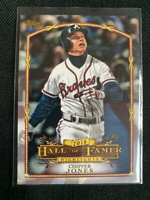 2018 TOPPS HALL OF FAMER HIGHLIGHTS CHIPPER JONES! #HFH-1! NMMT/MINT ...