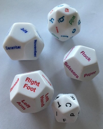 Large Educational Dice Pack of 5 Mixed Teacher Resource Kids | eBay ...