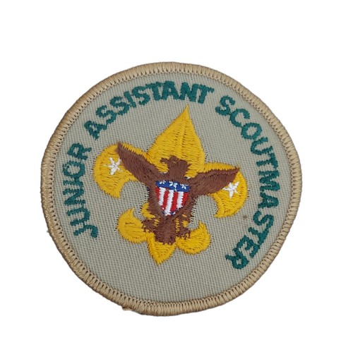 Vintage BSA Boy Scout Junior Assistant Scoutmaster Tan Patch US3 | eBay