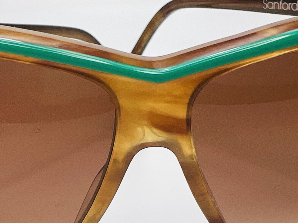 Vintage Sanford Hutton USA Colors In Optics 70 GT Sunglasses Square ...