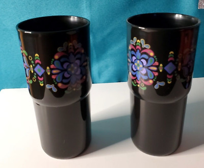 Tupperware Tabletop Kaliopi Fiesta Design 18 oz Mega Tumblers Set of 2 ...