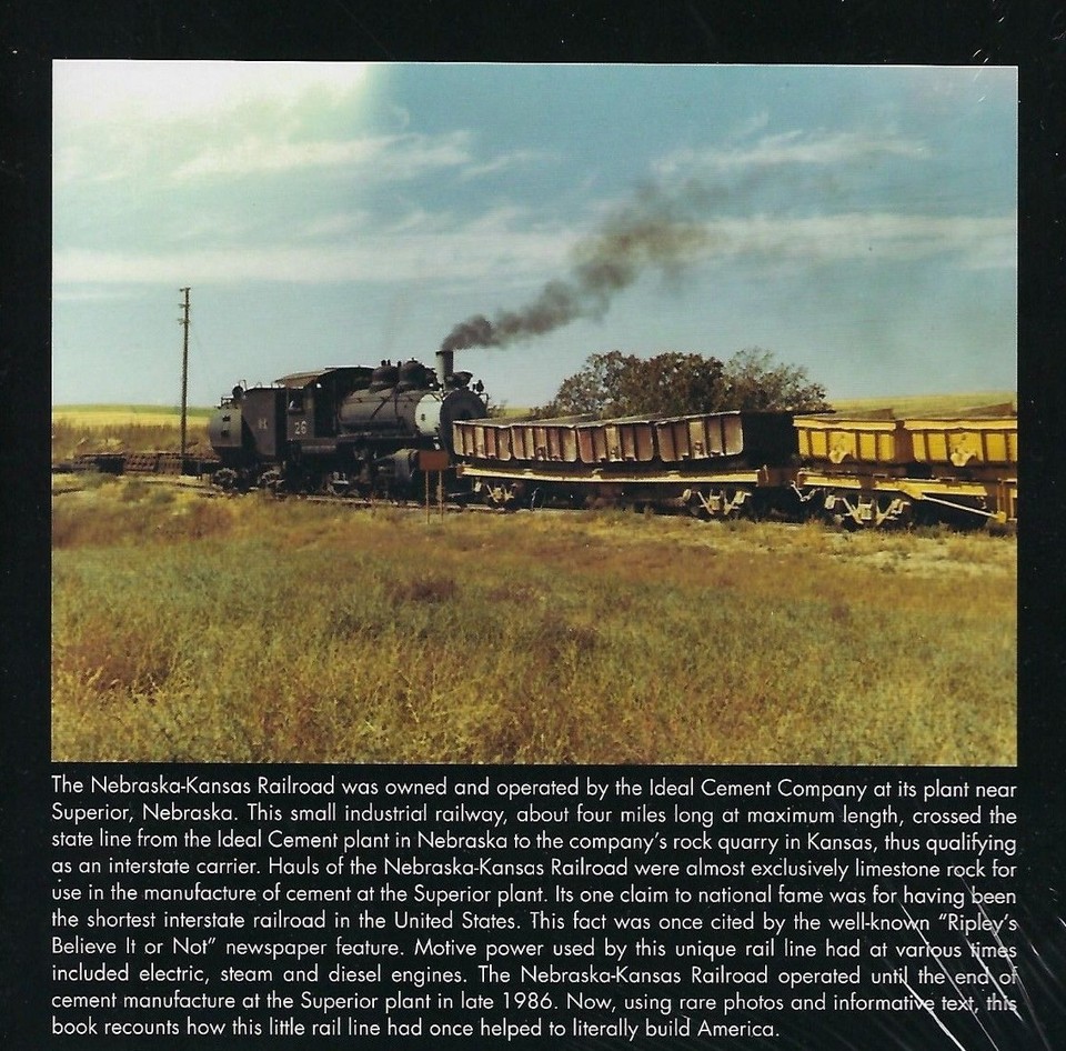 America's Shortest Interstate Railroad - NEBRASKA-KANSAS Railroad ...