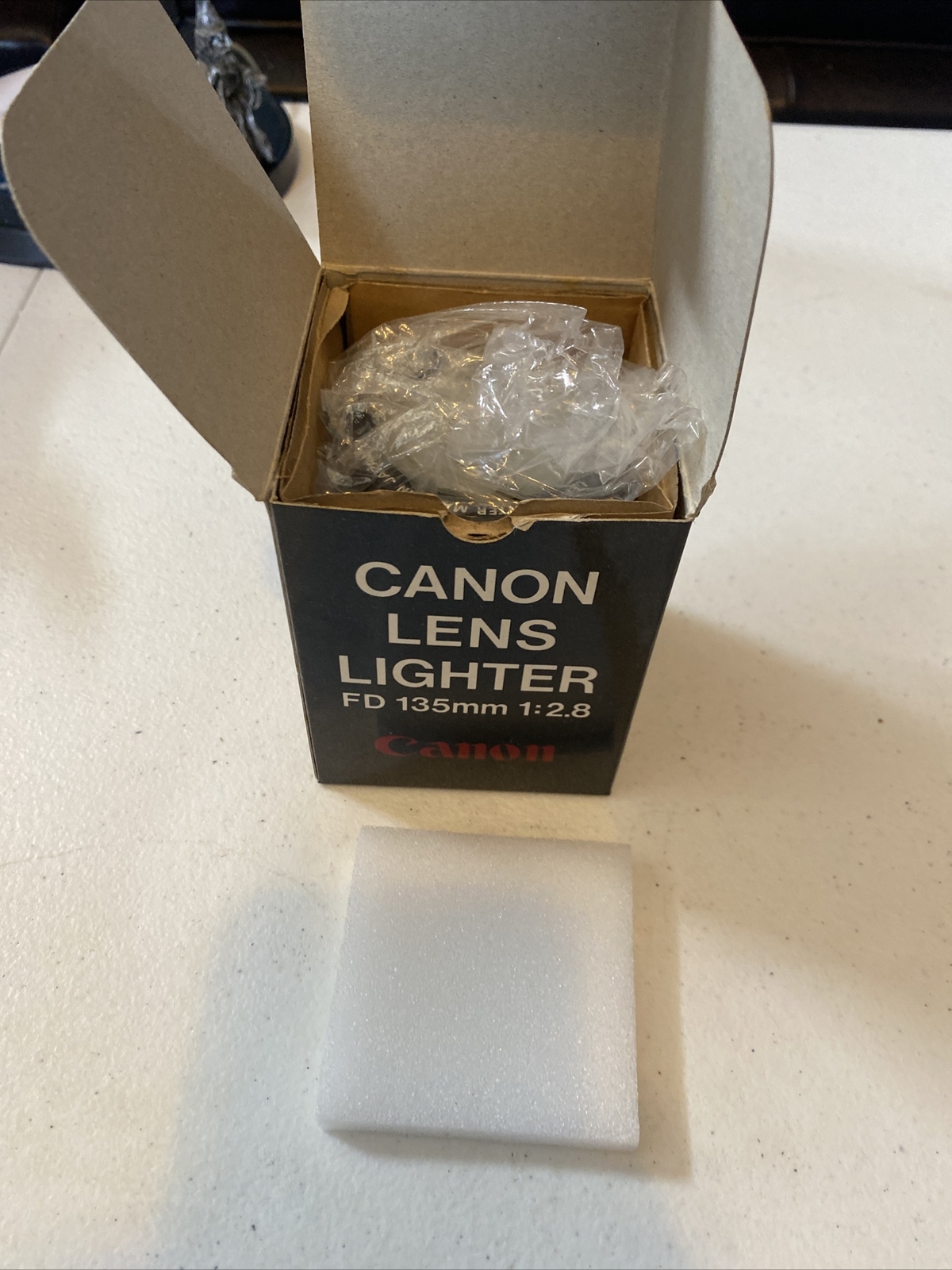 CANON LENS LIGHTER FD135mm F2.8 Tested/works, In Box With Instructions ...