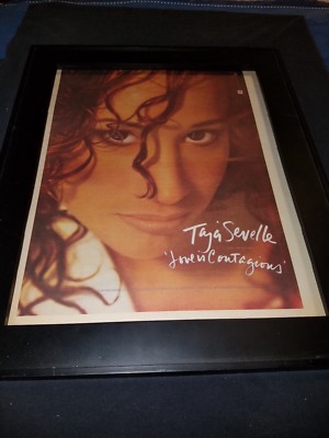Taja Sevelle Love Is Contagious Rare Original Radio Promo Poster Ad ...