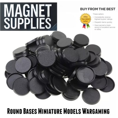 25- 70mm Round Bases Miniature Models Wargaming Warhammer 40K AoS Games ...