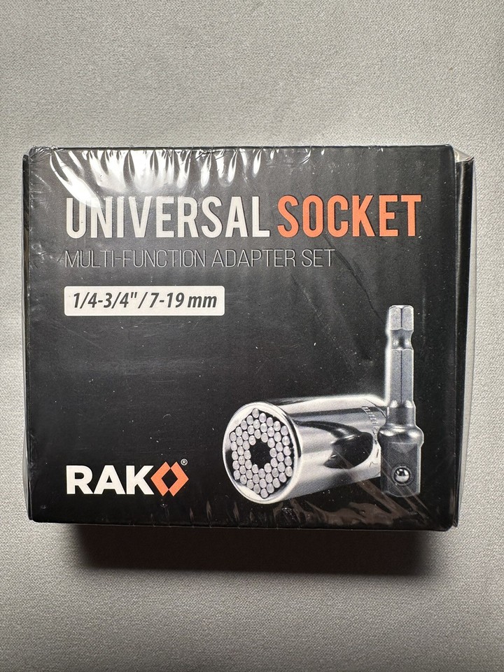 RAK Multi-Function Ratchet Wrench Universal Socket Grip w/Universal ...