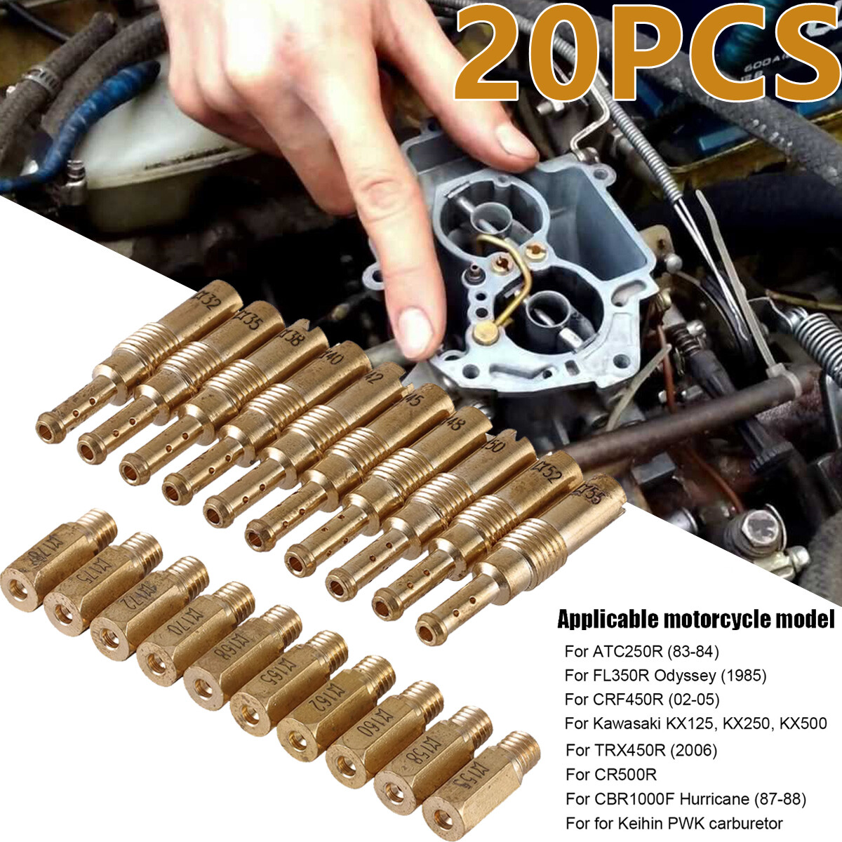 For PWK Keihin OKO CVK PWM 10PCS Carburetor Main Jet kit & 10PCS Slow Pilot Jets | eBay