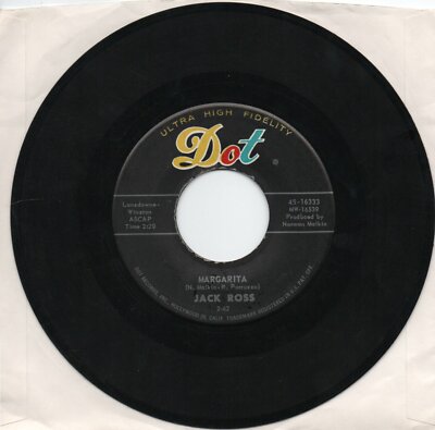 Jack Ross Margarita / Cinderella on Dot Original 45 | eBay