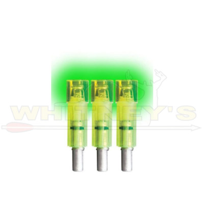 Burt Coyote Lumenok Flat Bolt Lighted Nocks - Green - 3pk - EXCF3G | eBay