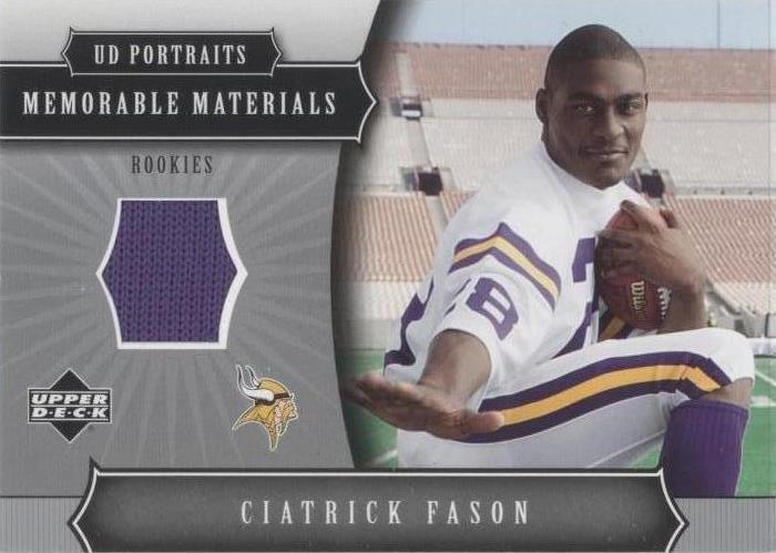 2005 Upper Deck Portraits - Memorable Materials Ciatrick Fason #MM-CI ...