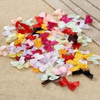 100Pcs Mini Satin Ribbon Flowers Bows Wedding Decoration Gift Craft Mix ...