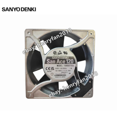 Sanyo Denki 109S072UL Axial Fan SanAce 230V 0.11/0.09A 120*120*38MM ...