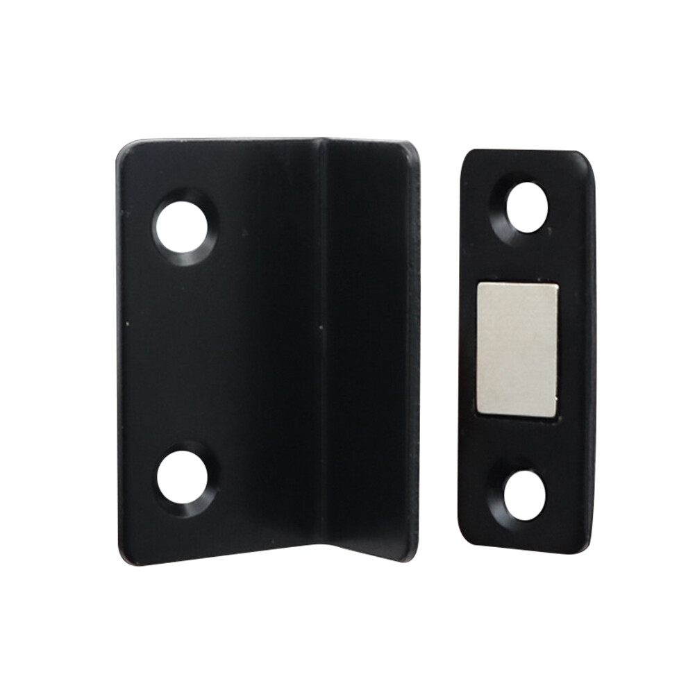 Magnetic Door Stopper Punch Free Cabinet Catches Thin L-shaped Hardware ...