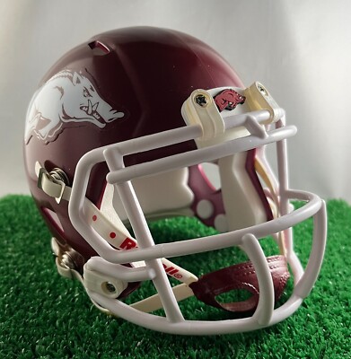 CUSTOM ARKANSAS RAZORBACKS RIDDELL SPEED MINI HELMET | eBay