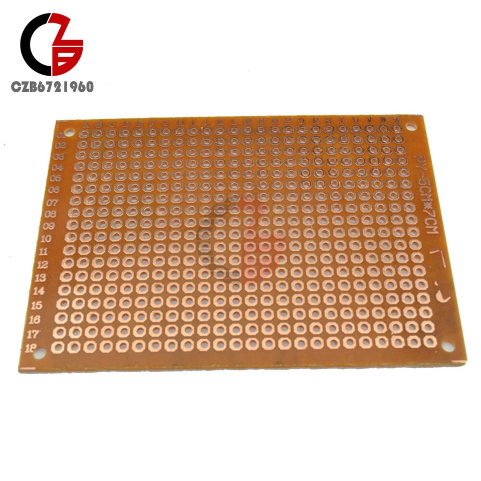 10PCS 5x7cm Copper PCB Circuit Board Breadboard Prototype For Soldering ...