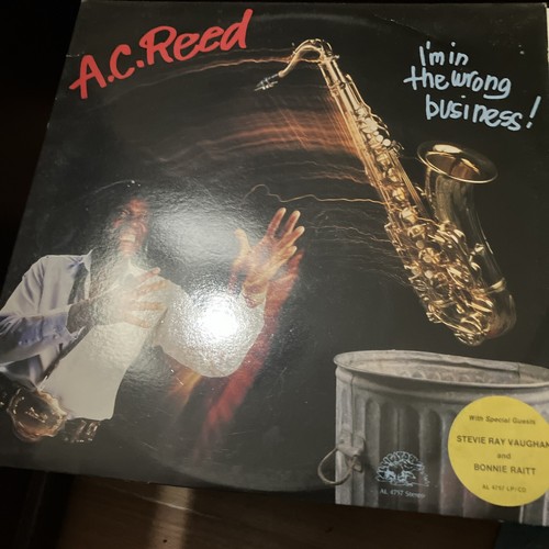 Vintage Vinyl A.C. REED I'M IN THE WRONG BUSINESS 1987 ALLIGATOR HYPE ...