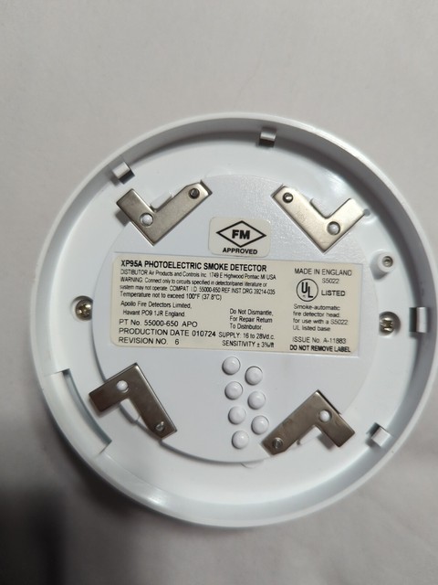 Apollo FCI Gamewell XP95A Xp95p Photoelectric Smoke Detector for sale ...