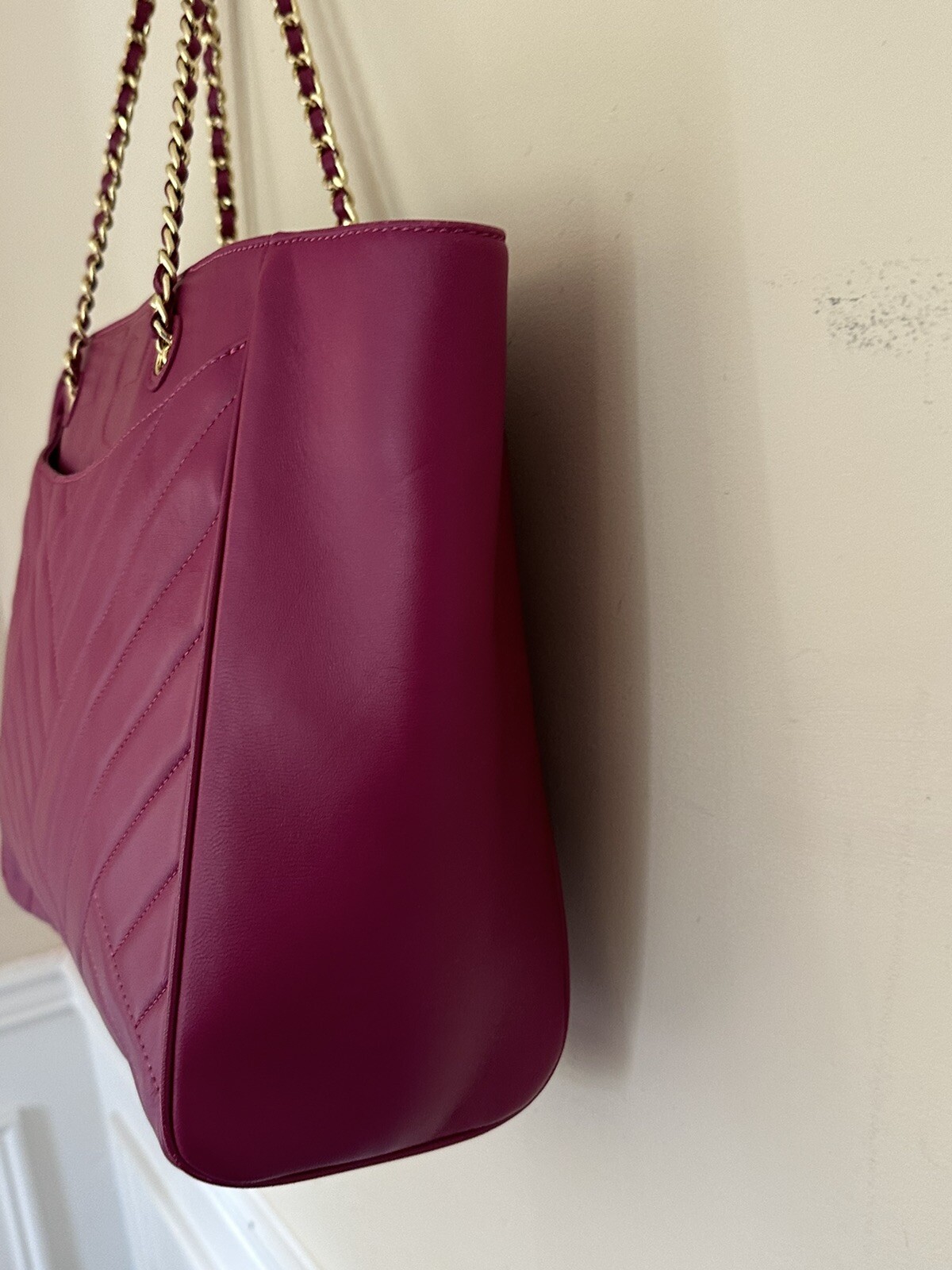 TORY BURCH Alexa Quilted Tote # 50641 - Party Pink Fuschia Handbag Tote ...