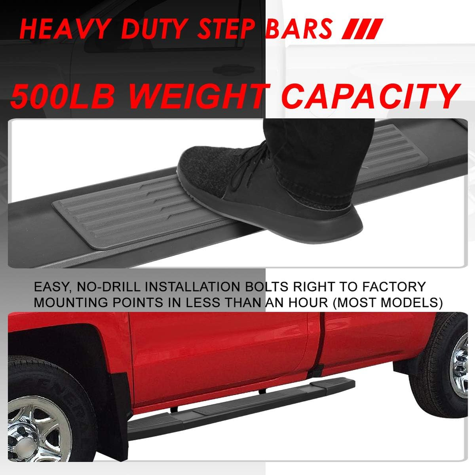 Running Boards 6.25 Inches Side Steps Bar for Truck Compatible with ...