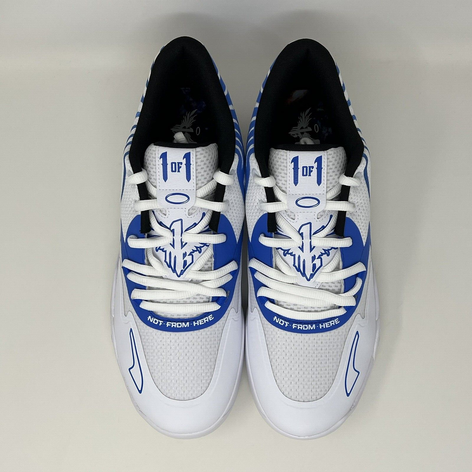 PUMA MB.01 MB1 Lo Team Colors White Royal Blue LaMelo Men's Size 13 ...