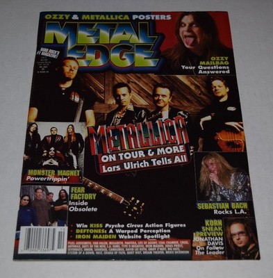 METAL EDGE Magazine Oct 1998 metallica ozzy monster magnet | eBay
