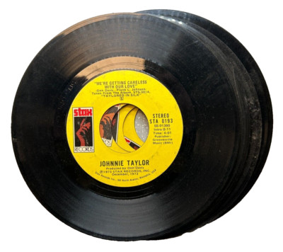 Stax 45 record bundle - jonnie taylor, the staple singers, the soul ...