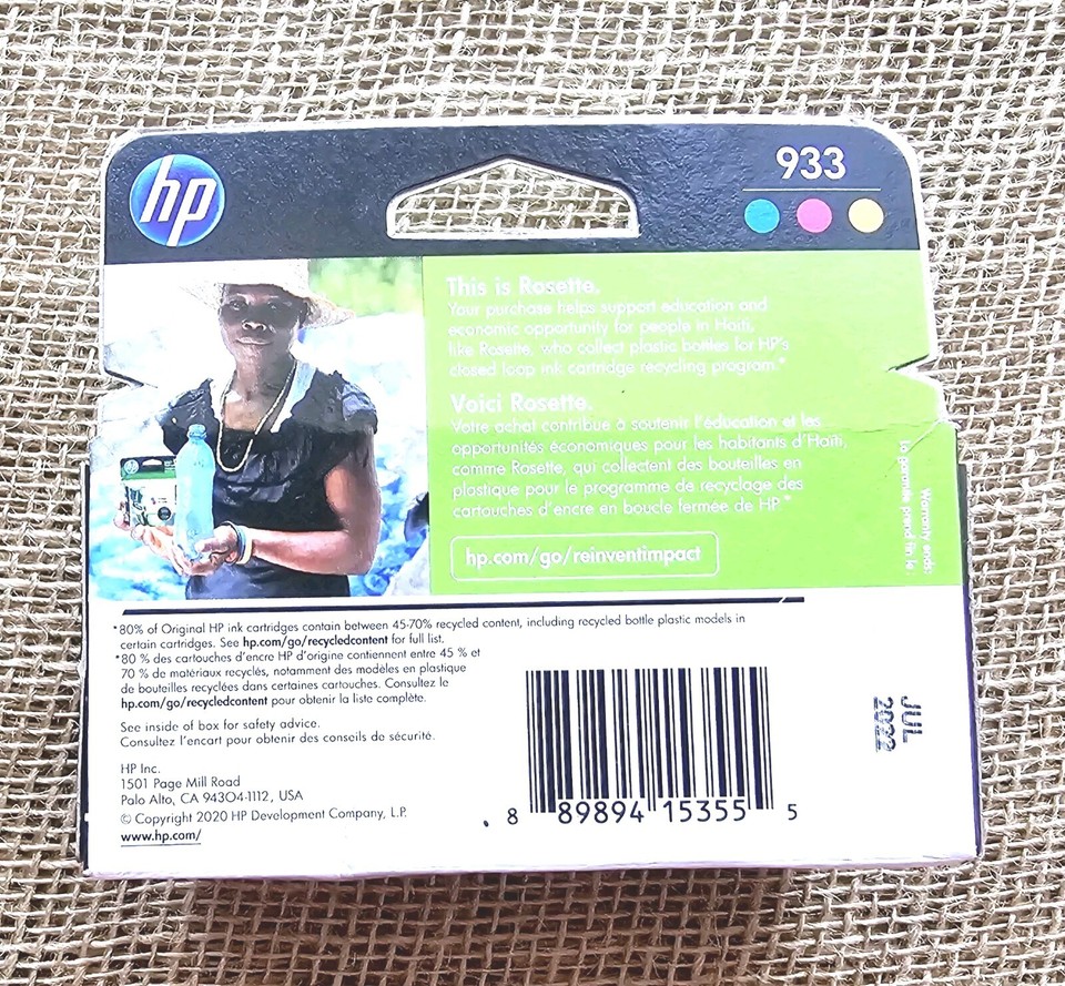 New HP 933 Color Ink 3pk Ink Cartridges | eBay