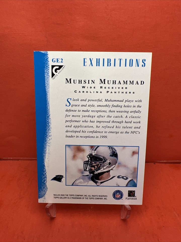 2000 Topps Gallery Exhibitions Muhsin Muhammad #GE2 Mint | eBay