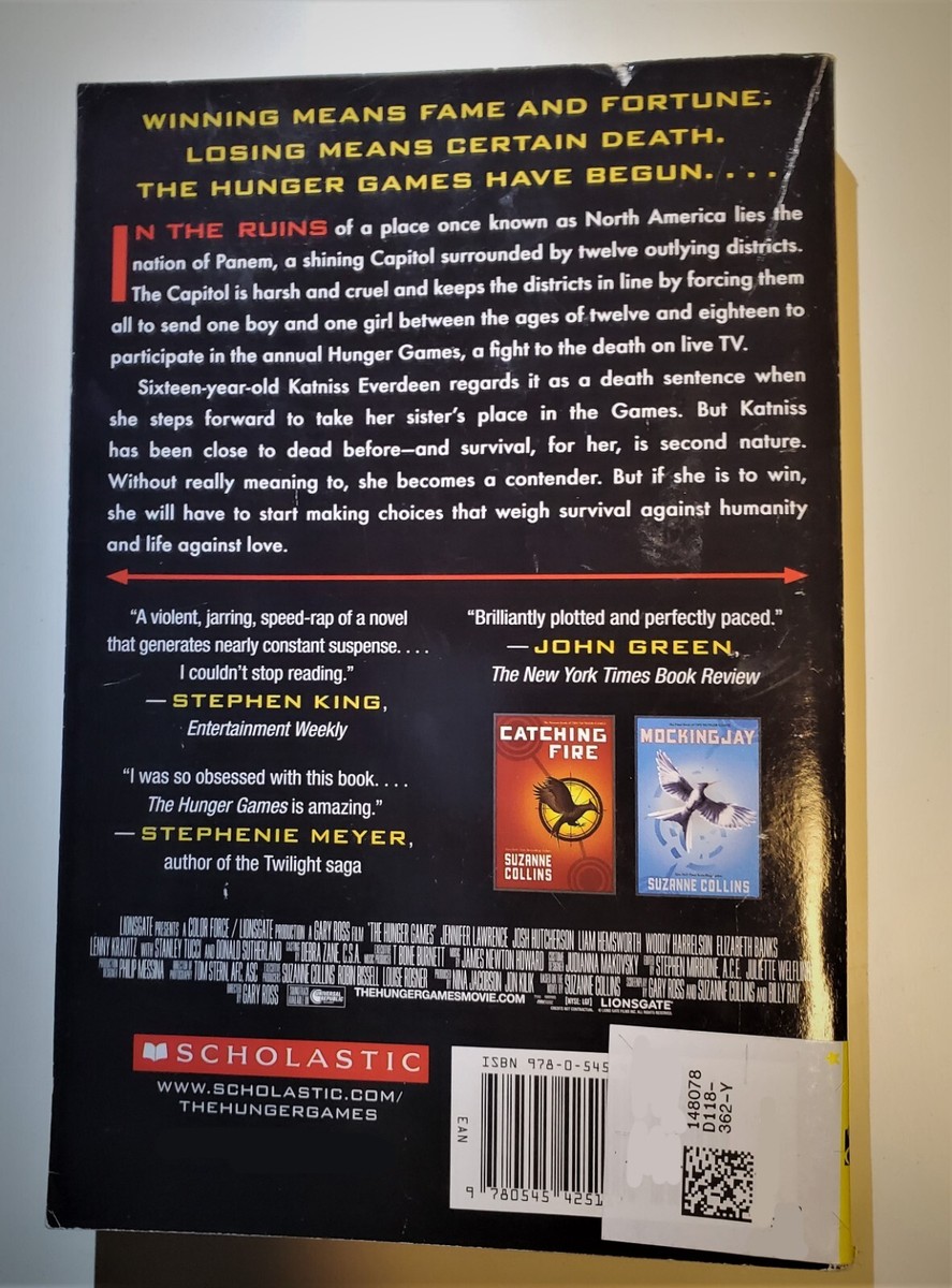 Catching Fire Book Back Cover
