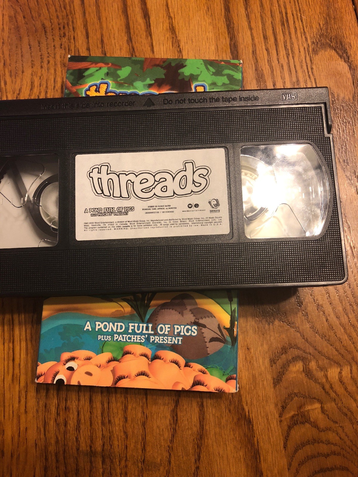 Threads A Pond Full Of Pigs Plus Patches’ Present vhs Ships N 24h | eBay
