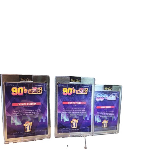 2024 WILD CARD DECADES 1 OF 1 Lot Of 3 Cards Carmen Electra,Marisa ...