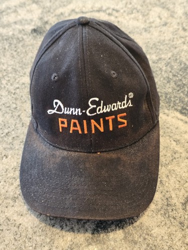 Dunn Edwards Paints Hat Adult Cap Black Orange White Spell Out Retro ...