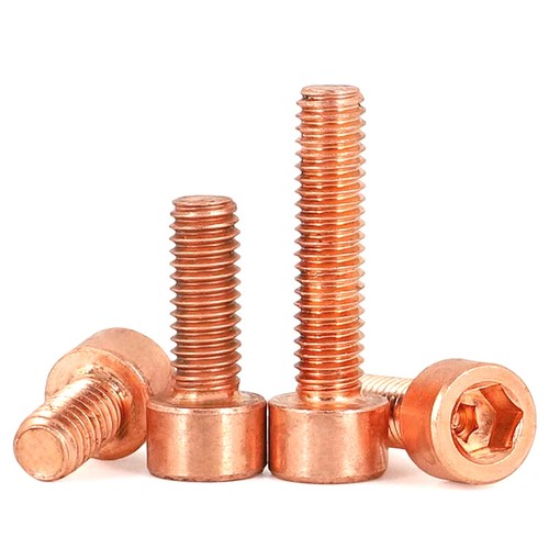M3 M4 M5 M6 M8 M10 Pure Copper Allen Bolt Hex Socket Cap Head Screw ...
