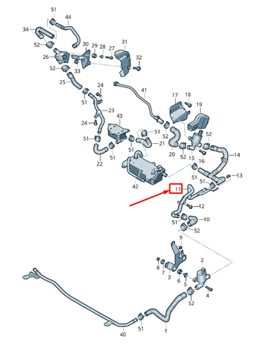 NEW AUDI Q7 4M ENGINE COOLANT PIPE 4M0121487K 4M0-121-487-K | eBay