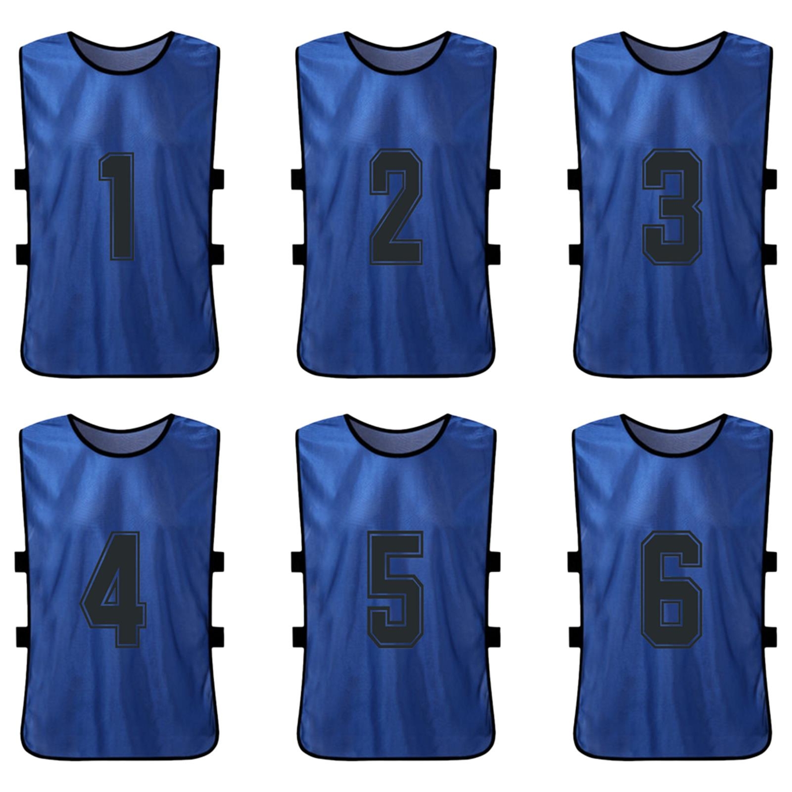 12 PCS Kid's Football Pinnies 2 Colors Quick Drying Soccer Jerseys ...