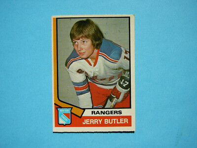 1974/75 O-PEE-CHEE NHL HOCKEY CARD #393 JERRY BUTLER ROOKIE EX/EX ...