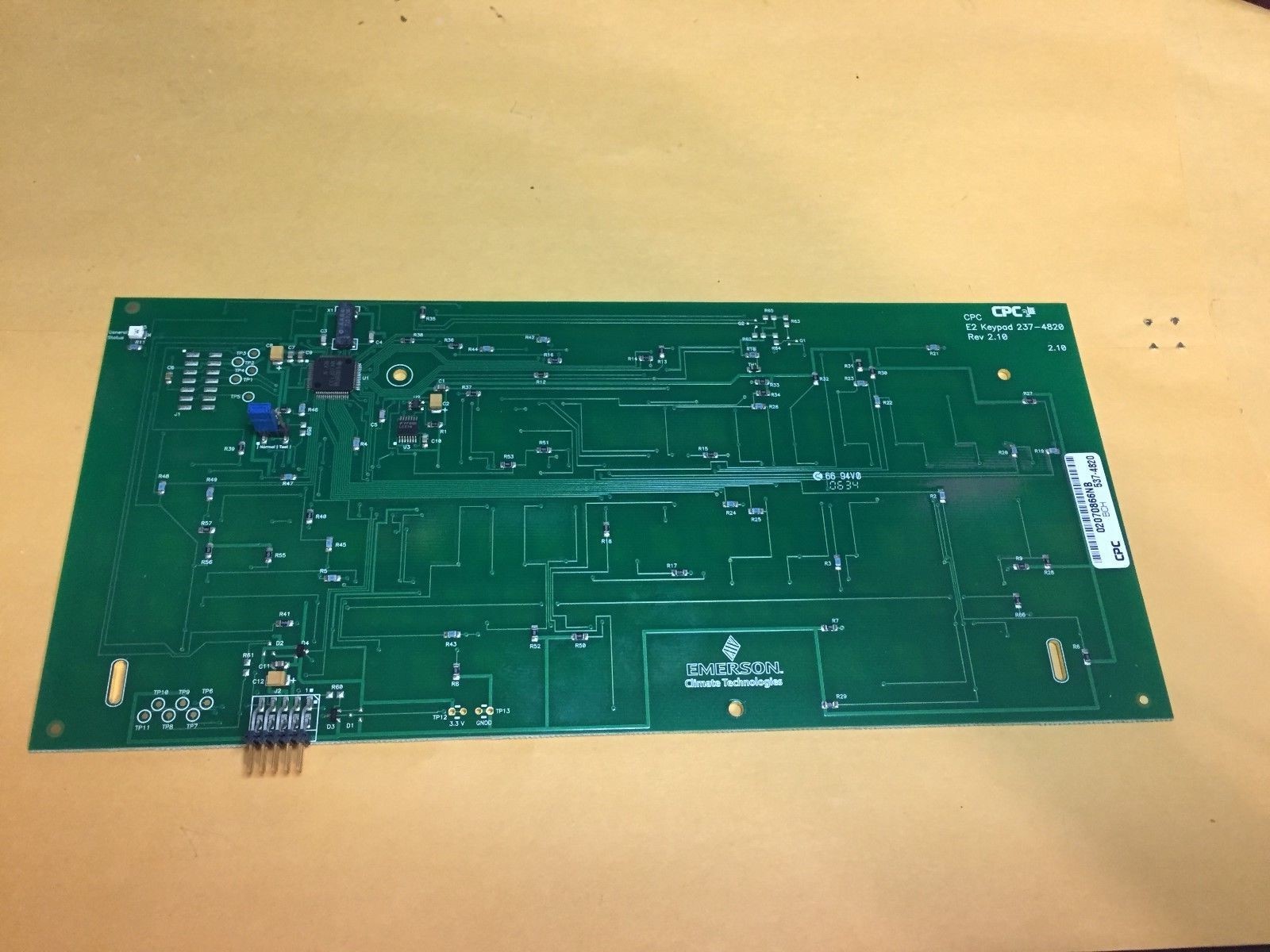 Emerson CPC 237-4820 E2 Keypad Rev 2.10 for sale online | eBay