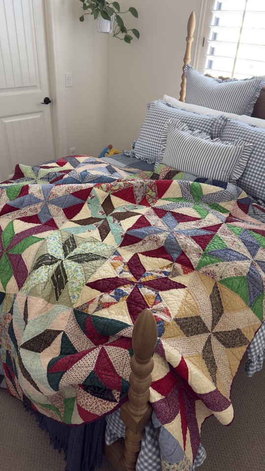 Vintage Pinwheel Quilt | eBay