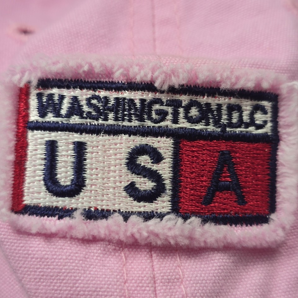 Washinton DC Women's Pink USA Patch Baseball Cap One Size Fits All ...
