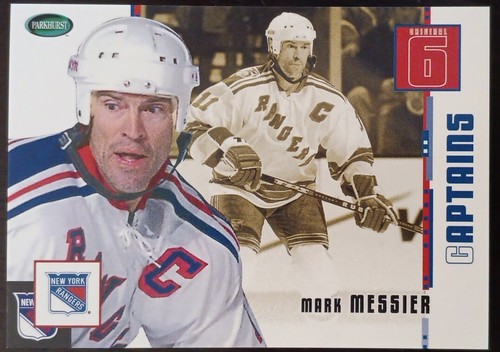 2003 - 2004 Parkhurst Mark Messier Original Six Rangers #71 Hockey Card ...