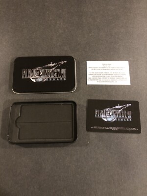 Final Fantasy 7 Remake Shinra Keycard & Tin GameStop Preorder Items | eBay