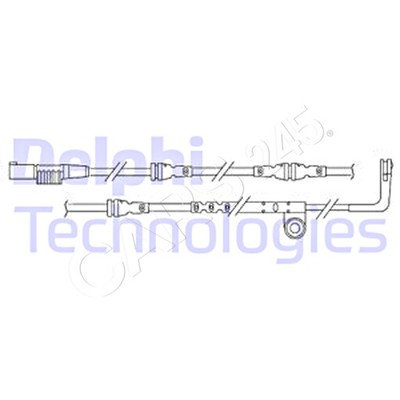 DELPHI Brake Pad Wear Warning Contact Set For LAND ROVER 05-13 ...