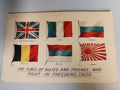 Vtg WWI The Flags of Allies and Friends Who Fight In Freedoms Cause ...