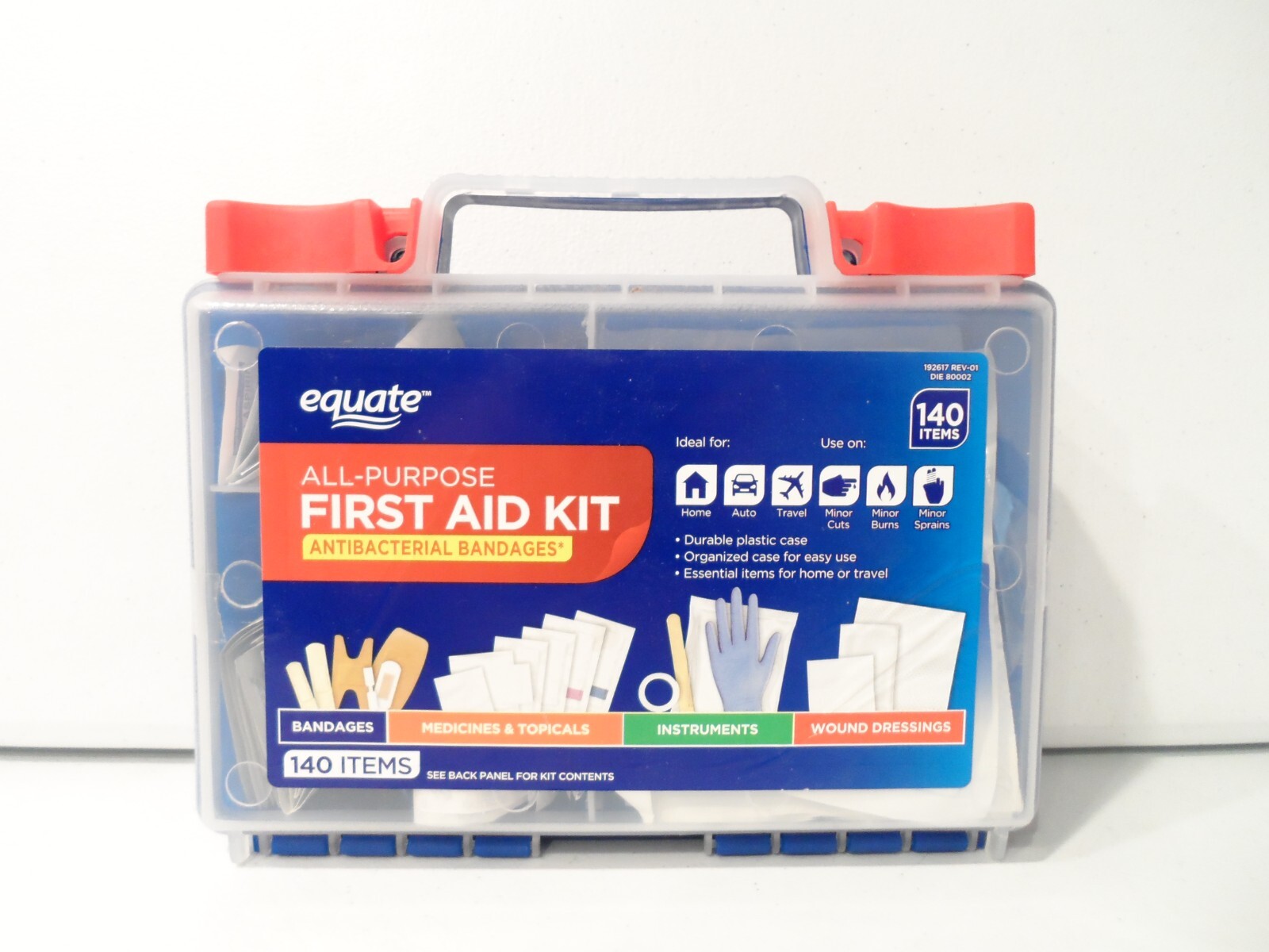 Equate 566904301 All-purpose First Aid Kit 140 Items for sale online | eBay