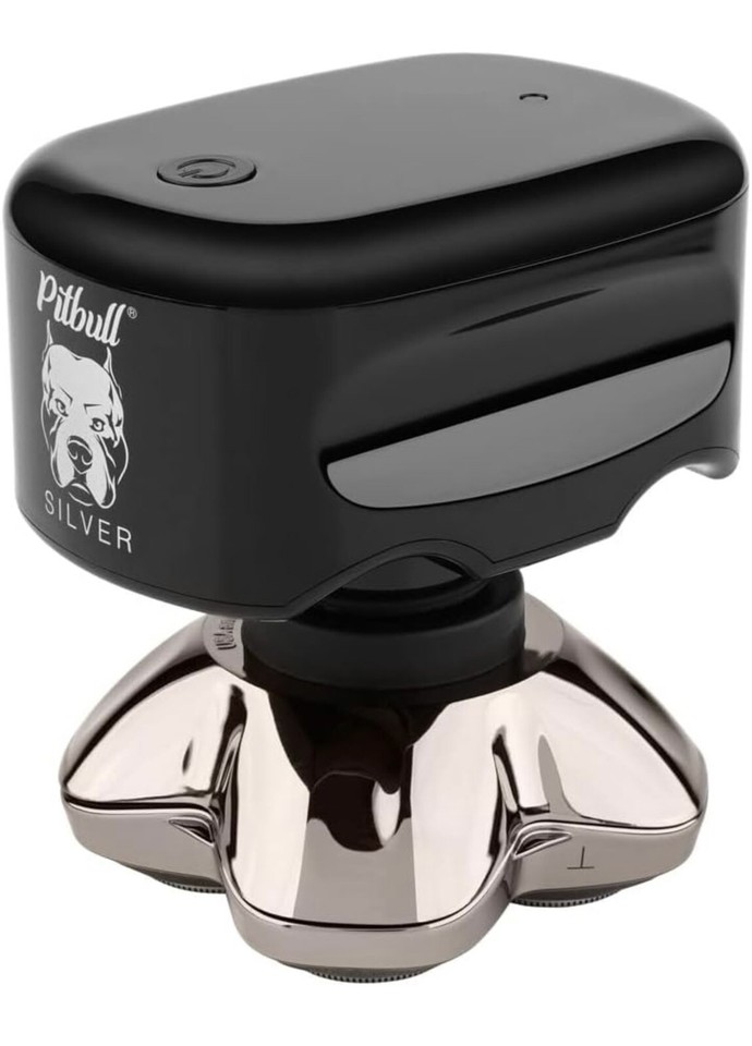 PITBULL SILVER PRO SKULL SHAVER Electric Head & Face for Men Wet/Dry 4 ...