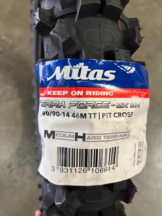 MITAS Terra Force Pit Cross MX MH Fatty Front Tire 90/90-14 CRF110 ...