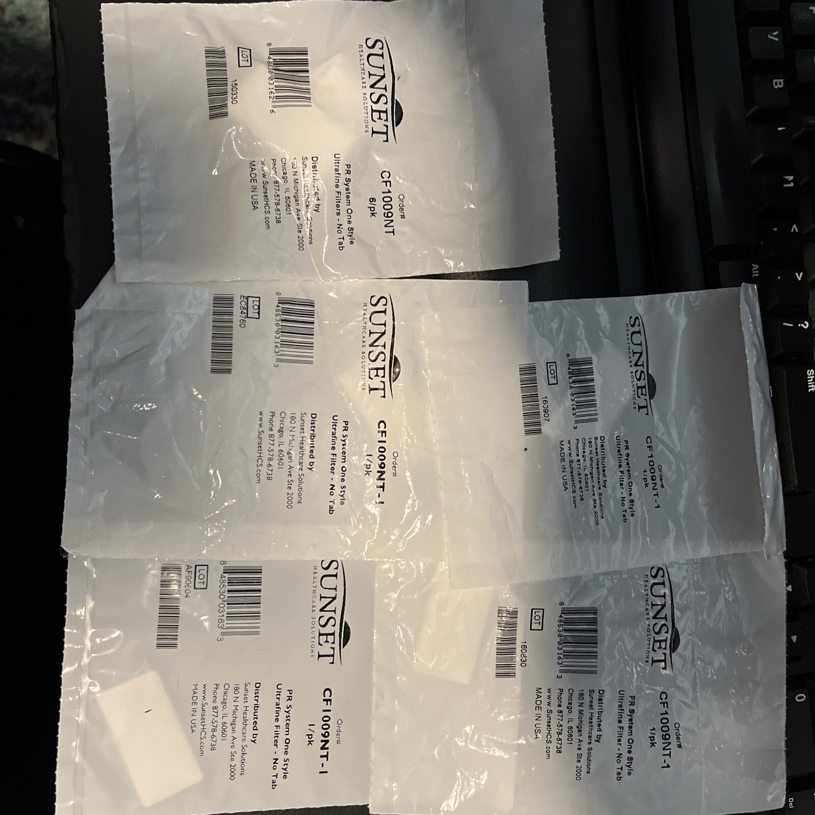 CPAP Sunset CF1009NT -1 PR System One Style Ultrafine No Tab Filter lot ...