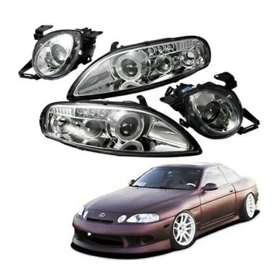 Projector Headlight Chrome for Toyota SOARER Lexus SC400 SC300 30 ...