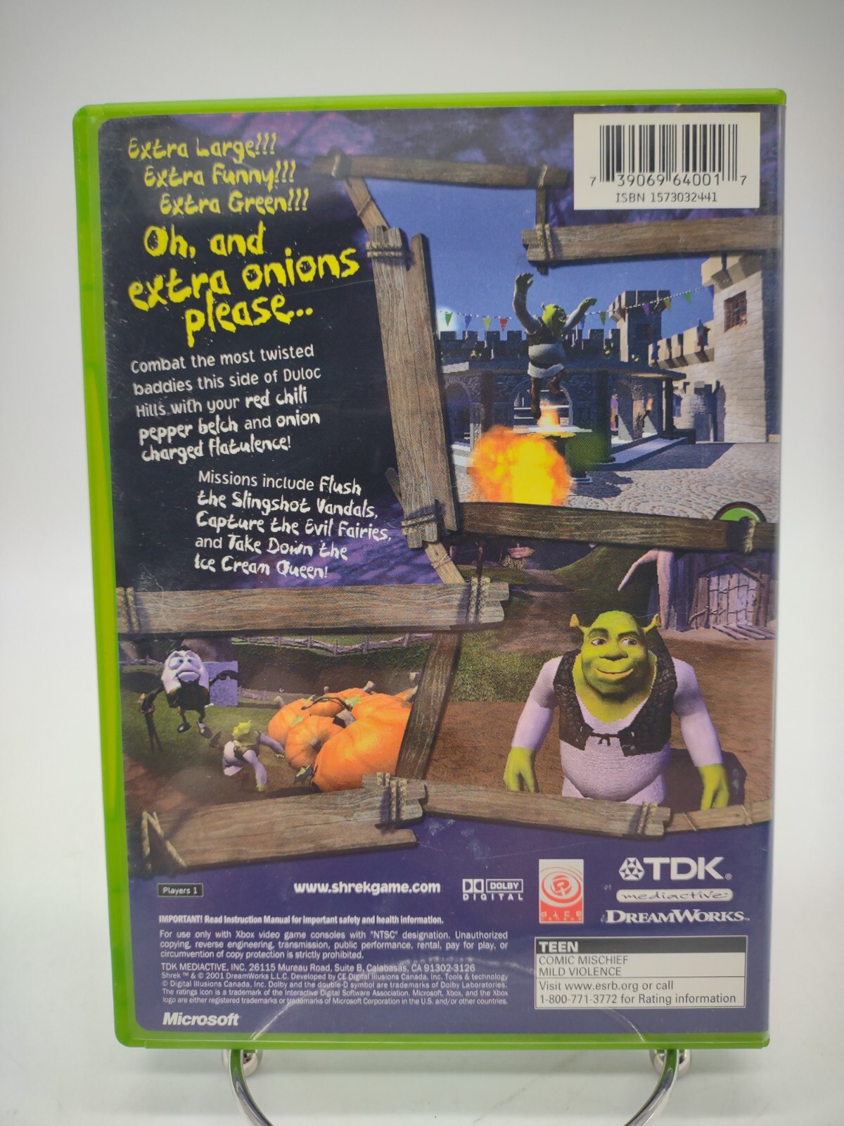 Shrek (Microsoft Original Xbox, 2001) Complete w/ Manual CIB ...